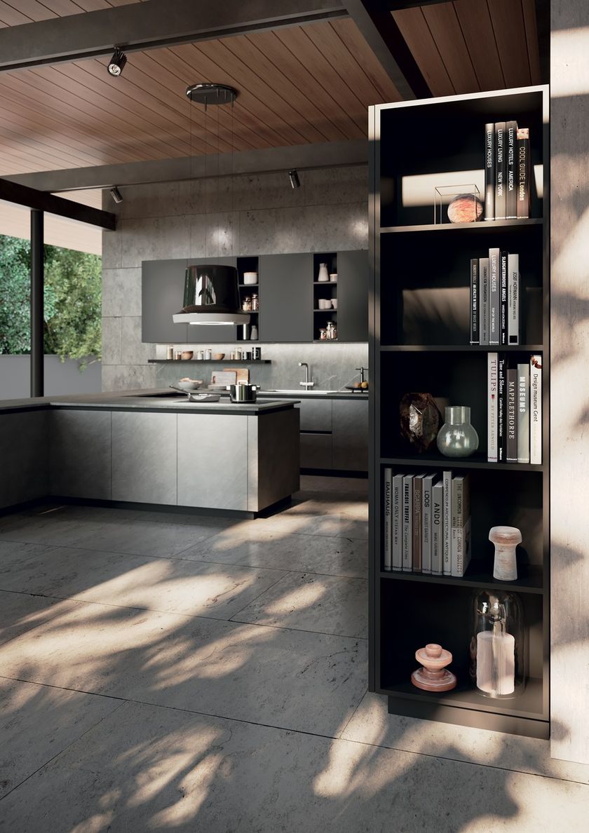Kitchen with peninsula EGO LINE By Febal Casa