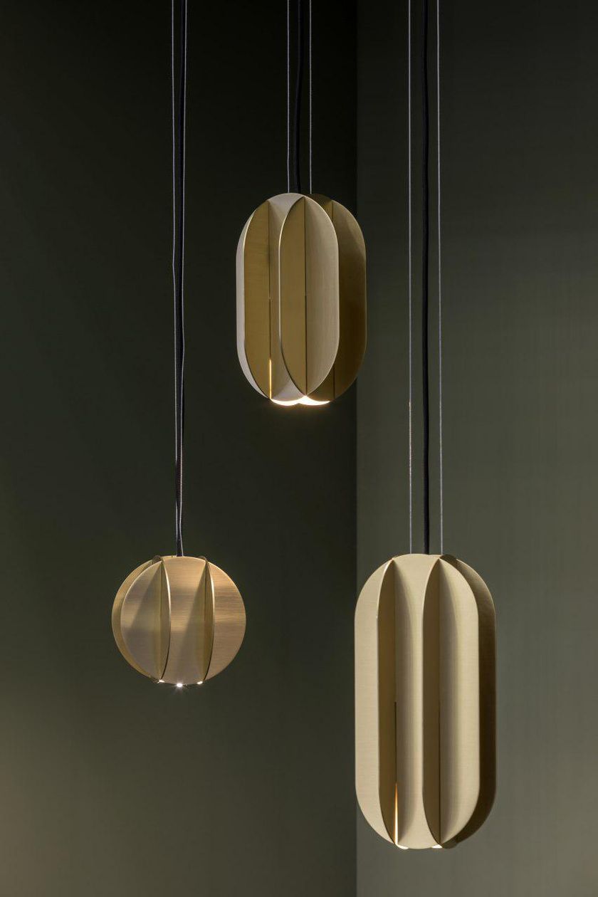 EL CS1 THREE LAMP SET LED brass pendant lamp By NOOM | design Kateryna ...