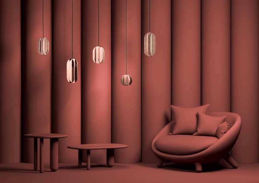 LED copper pendant lamp EL CS2 THREE LAMP SET By NOOM design Kateryna ...