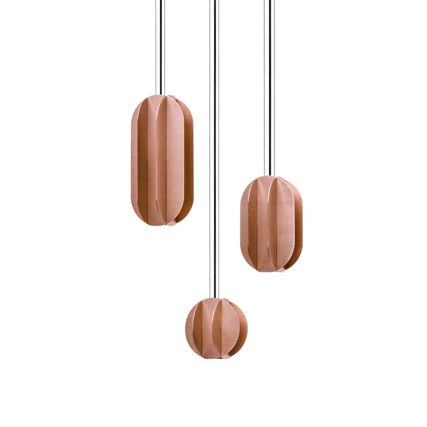 EL SMALL CS2 LED copper pendant lamp By NOOM | design Kateryna Sokolova