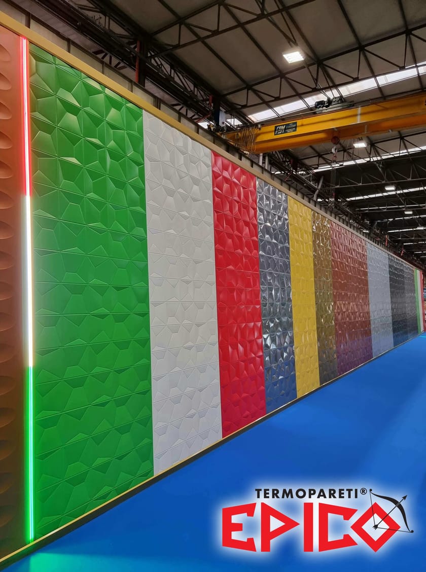 TERMOPARETI® EPICO Insulated metal panel for facade By ELCOM SYSTEM