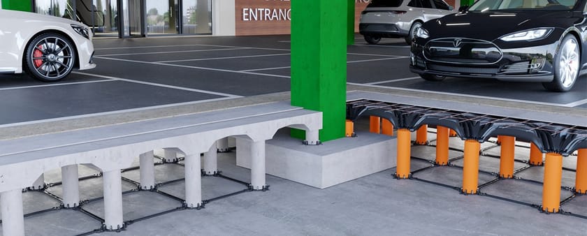 ELEVETOR MAX Formwork and dome for hollow core slab By Geoplast