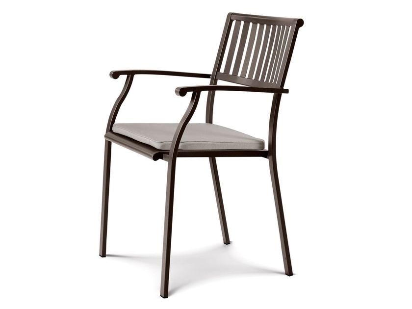 ELISIR Stackable steel garden chair By Ethimo