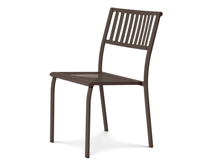 ELISIR Stackable steel garden chair By Ethimo