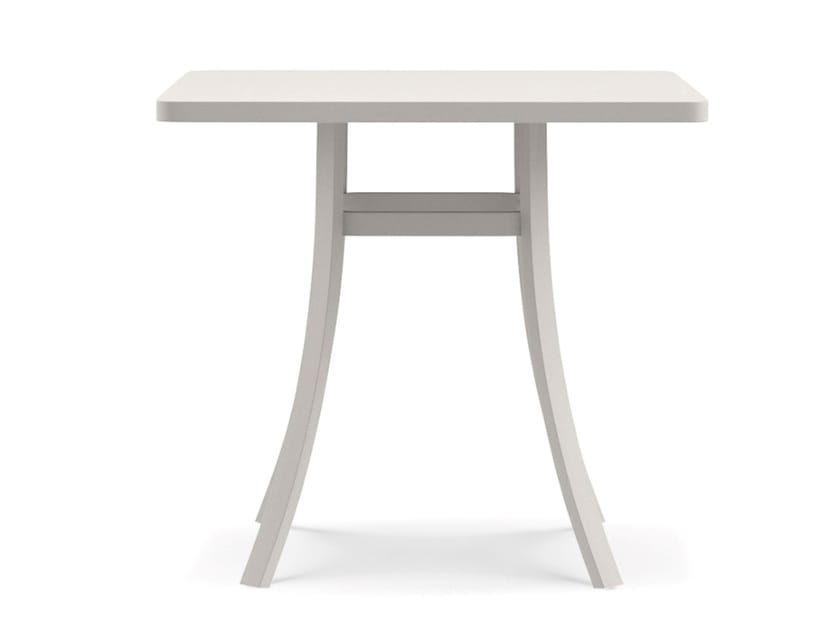 ELISIR Square steel garden table By Ethimo
