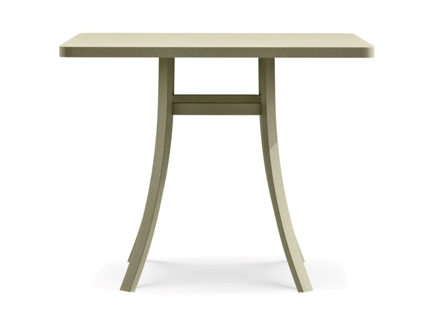ELISIR Square steel garden table By Ethimo