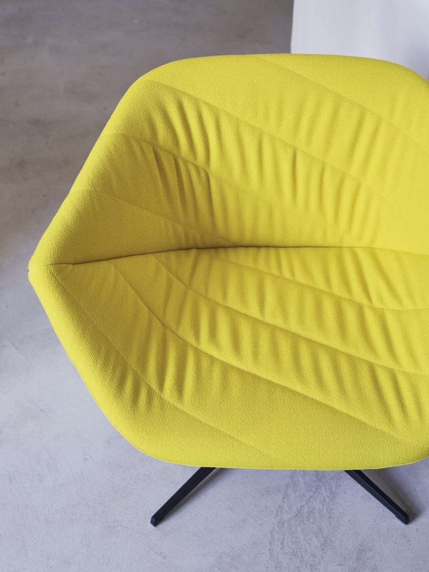 ELLA SOFT | Easy chair with 4-spoke base Ella Collection By Montis ...
