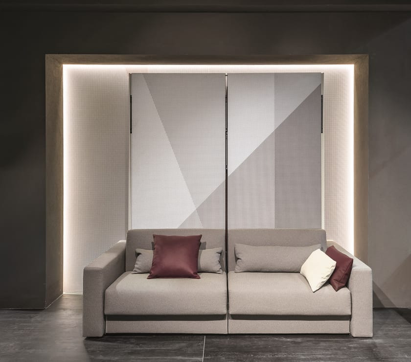 ELLA & LOUIS 2 seater convertible fabric sofa By CLEI