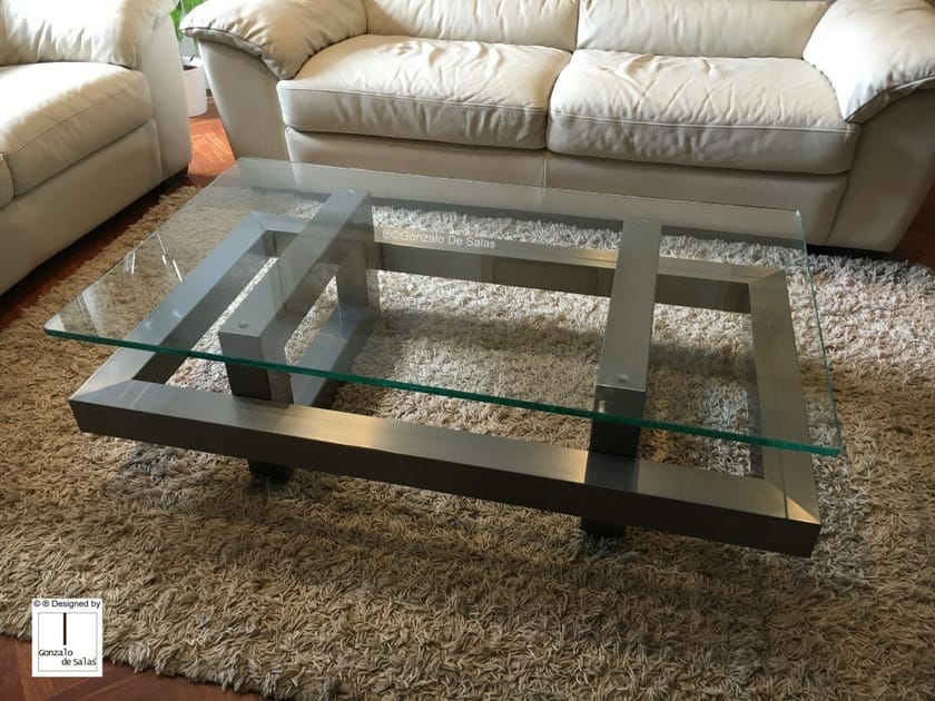 Glass coffee table ELOS By Gonzalo De Salas