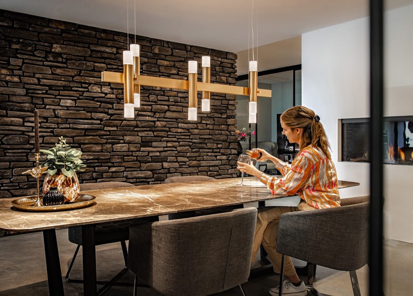 EMBRACE LINEAR H6+6 Pendant lamp By ILFARI | design Renée Ploegmakers