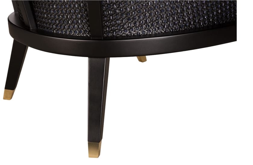 EMILY Beech and rattan easy chair with integrated cushion By Salma ...