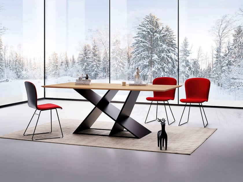 Rectangular table EMME By Natisa design Nicola Cacco