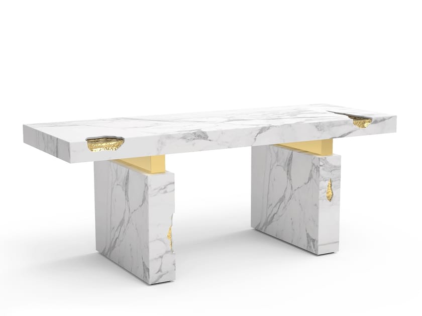 Rectangular marble writing desk EMPIRE ESTREMOZ By Boca do Lobo