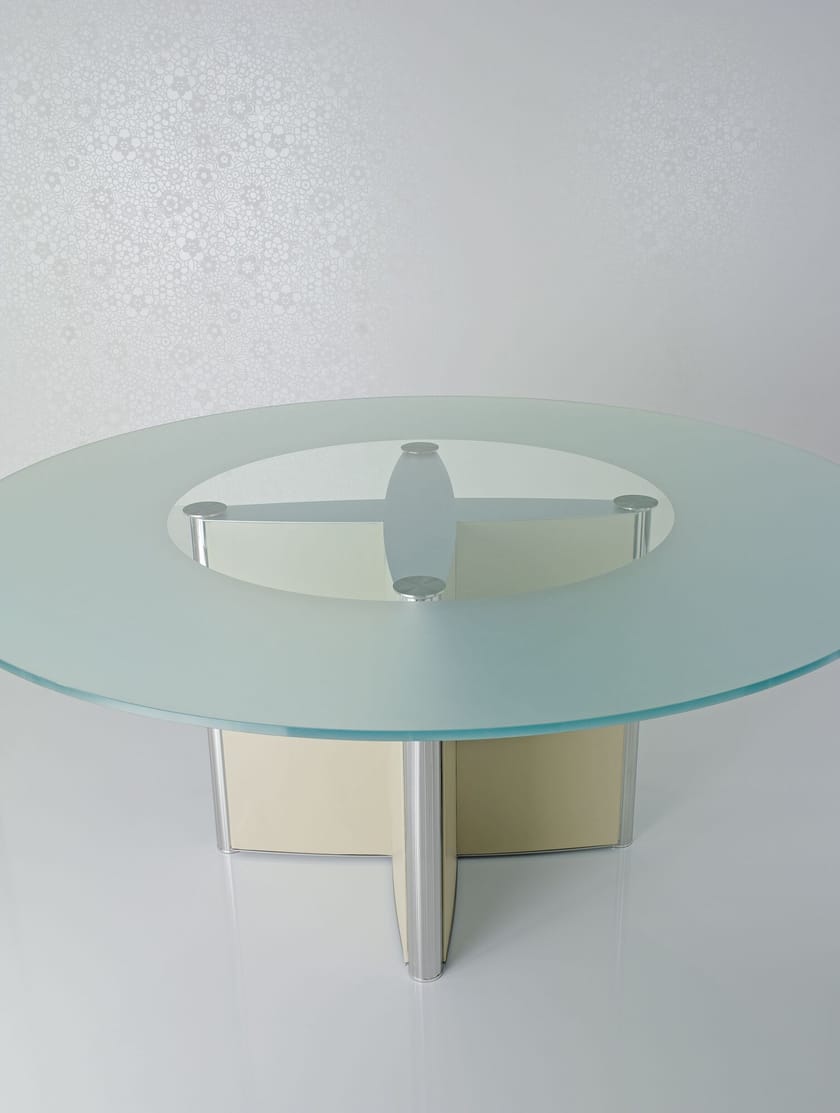 VALEO Rectangular glass meeting table By ENRICO PELLIZZONI | design EPCR