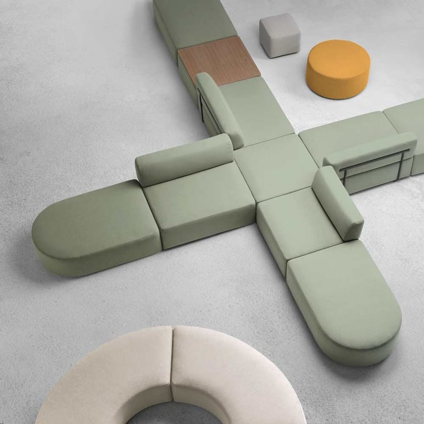 ENTROPY | Modular bench seating By INCLASS design Christophe Pillet