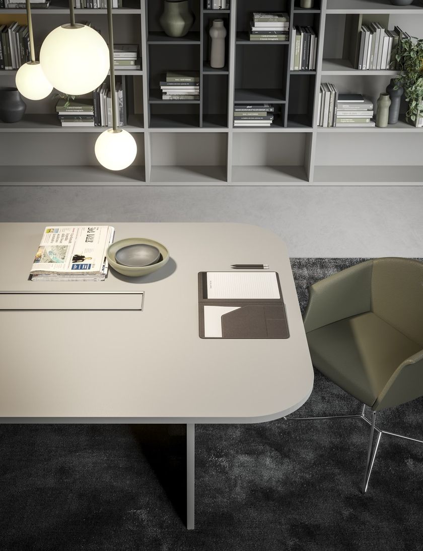 ENTRY Fenix-NTM® meeting table with cable management By PROF