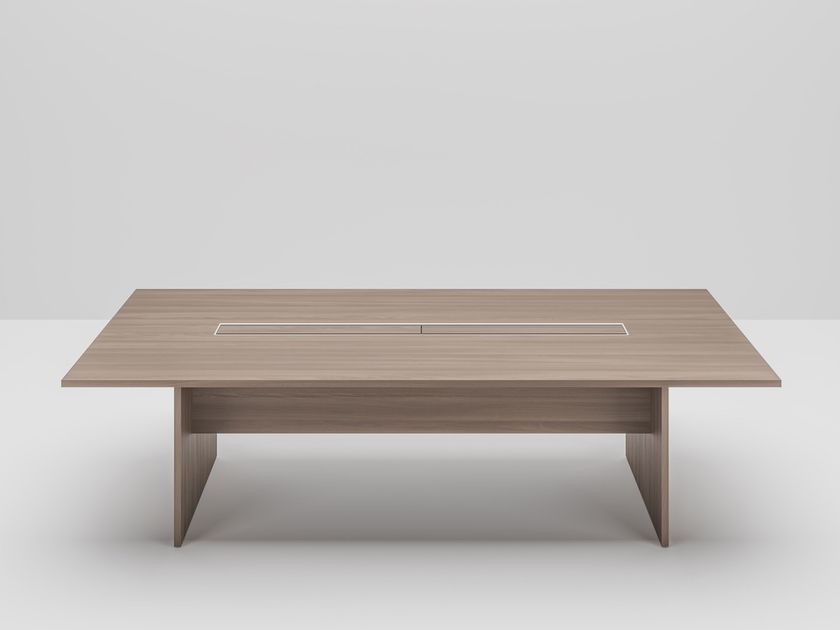 ENTRY Fenix-NTM® meeting table with cable management By PROF