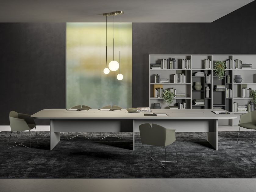 ENTRY Fenix-NTM® meeting table with cable management By PROF