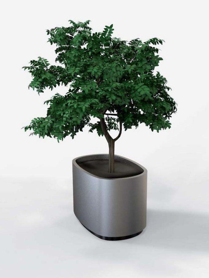 EOLO Galvanized steel flower pot By Viscio Urban Design | design Triplan