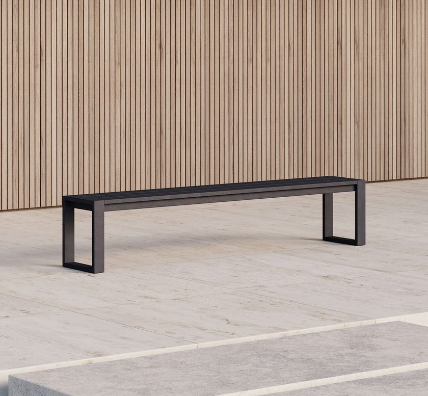 EOS | Aluminium garden bench By Case design Matthew Hilton
