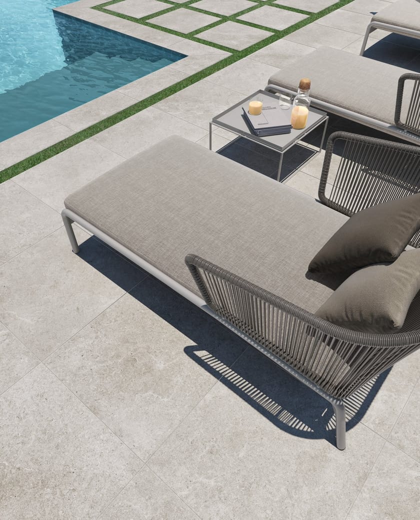 Pavimento per esterni in gres porcellanato effetto pietra EPIKA T20 Collezione Epika By Supergres