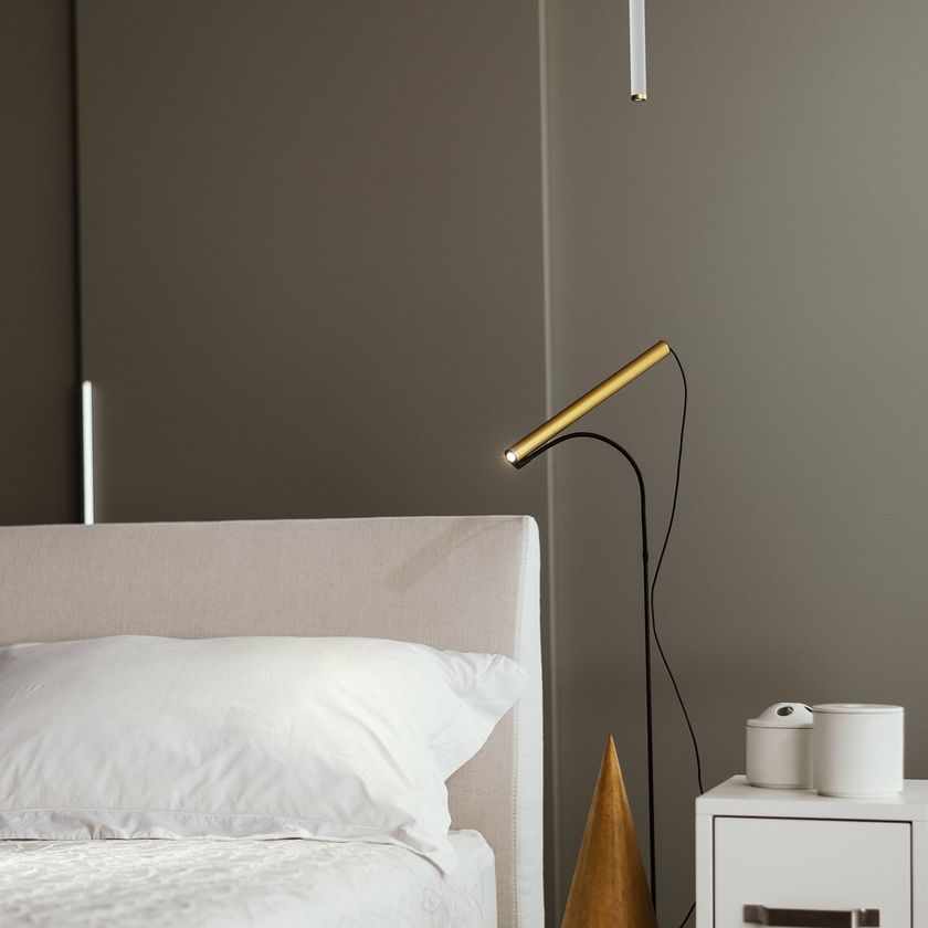 EQUILIBRIO LED Anodized aluminium floor lamp By OliveLab | design ...