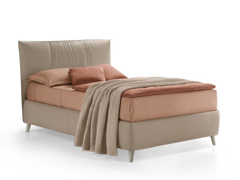 ERA ELITE | Single bed Single bed with upholstered headboard By Rosini Home
