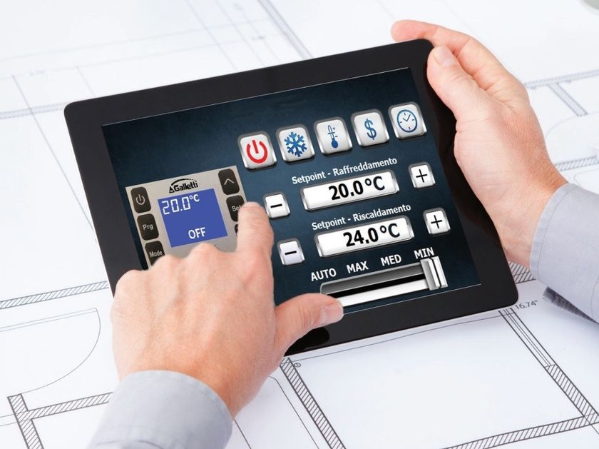Home automation system for HVAC/hydraulic control ERGO LIGHT By GALLETTI