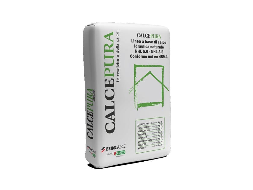 CALCEPURA INTONACO Hydraulic and hydrated lime based plaster By ESINCALCE