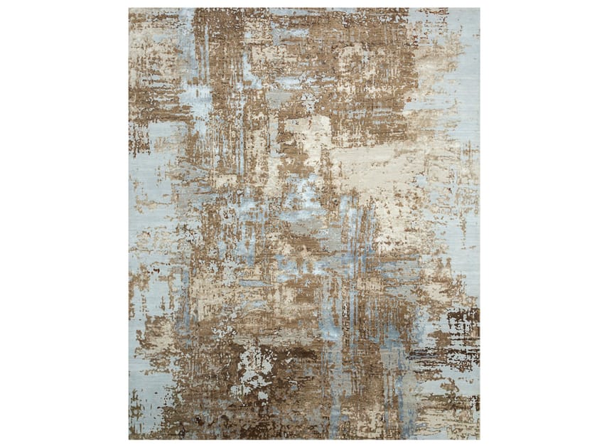 Handmade rectangular rug NEEV ESK-439 Clay/Soft Gray By Jaipur Rugs