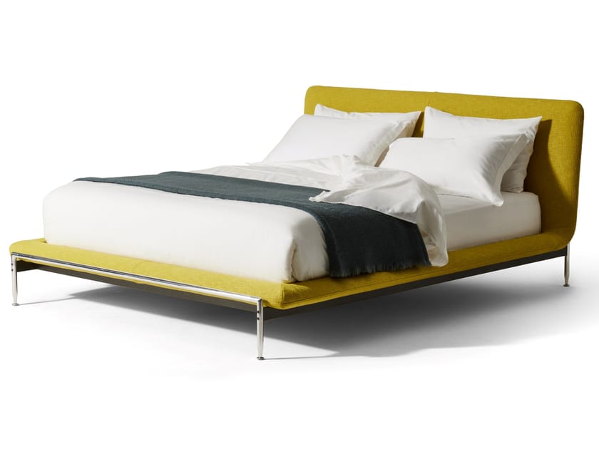 ESOSOFT Fabric double bed with upholstered headboard By Cassina ...