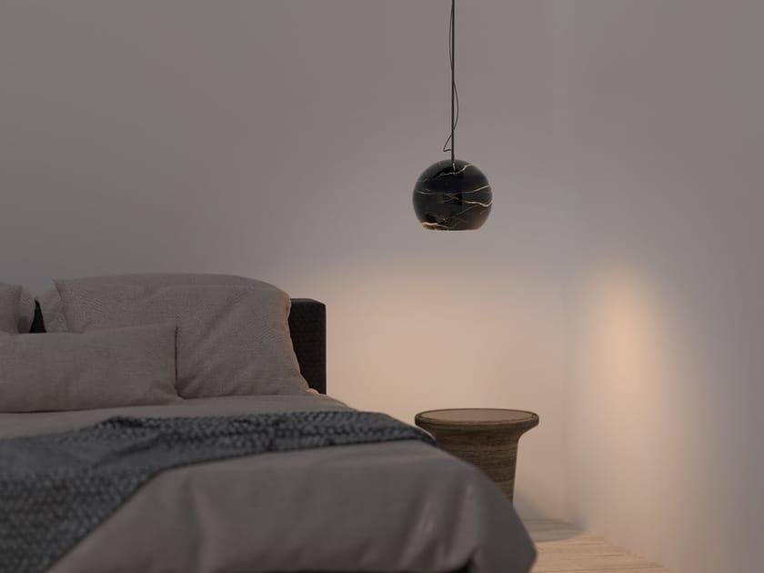 ESPHERA Suspension lamp in Portoro marble By Maami Home | design Mara Soares