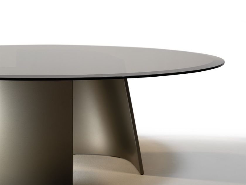 ESSE 40 Oval glass coffee table for living room By Reflex | design ...