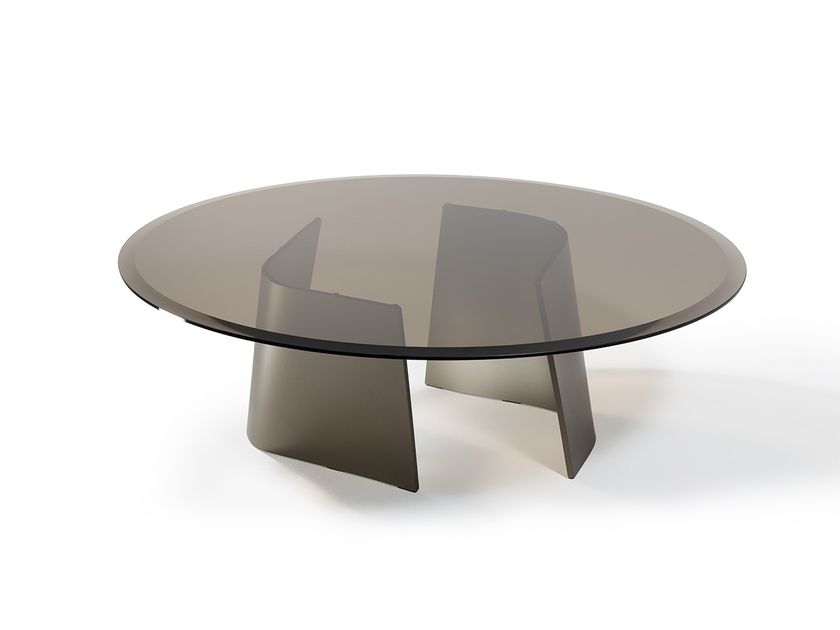 ESSE 40 Oval glass coffee table for living room By Reflex | design ...