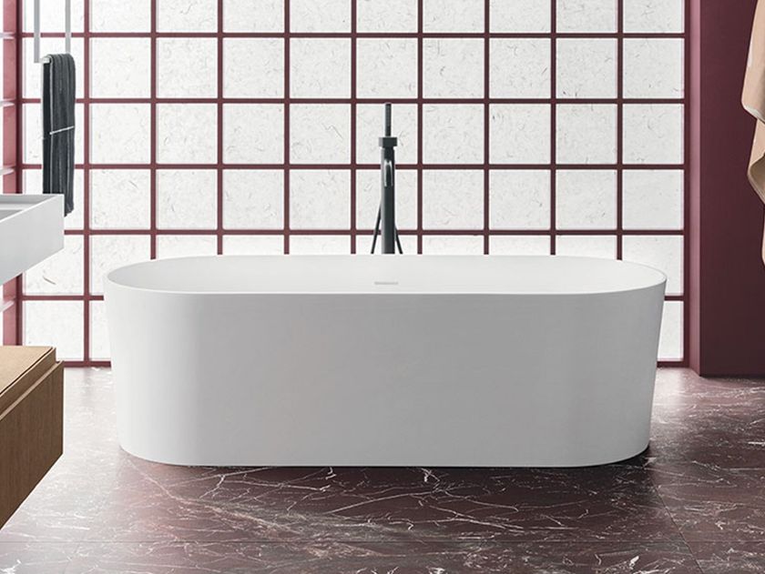 Vasca da bagno centro stanza ovale in materiale composito ESTER By Arbi ...