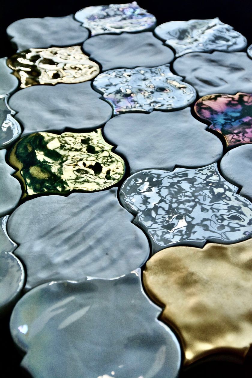 Indoor wall tiles ESTROLAB CURVY By Cotto Etrusco design Simone Giottoli