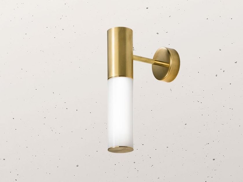 Brass wall lamp with fixed arm ETOILE 274.03 By Il Fanale