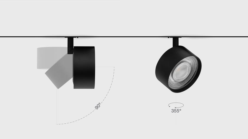 LED track-Light with dimmer ETR OREO By Centersvet