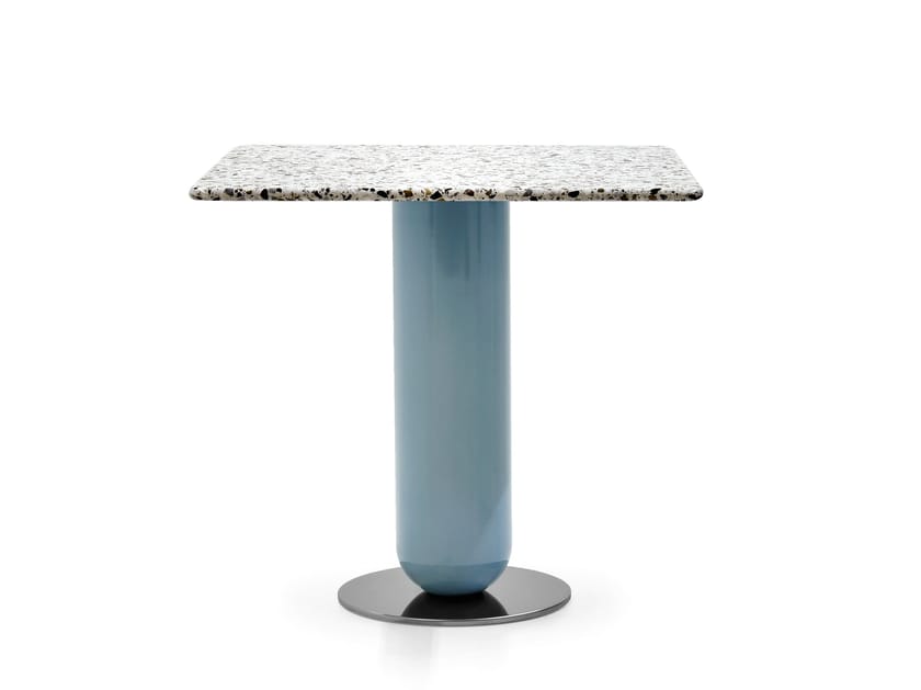 ETTORINO Square terrazzo table By Pianca | design Calvi Brambilla
