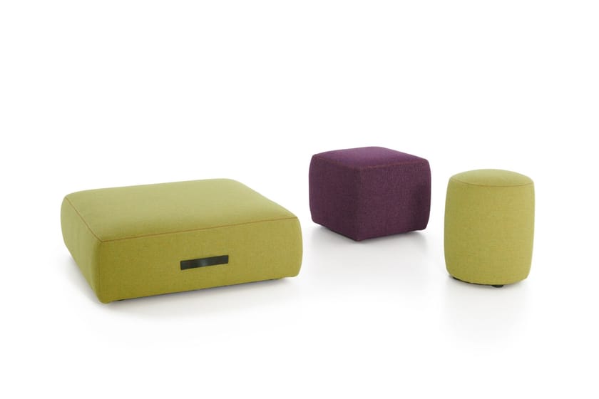 EVERYDAY LIFE POUF Pouf carré en tissu By De Padova | design Paul Smith