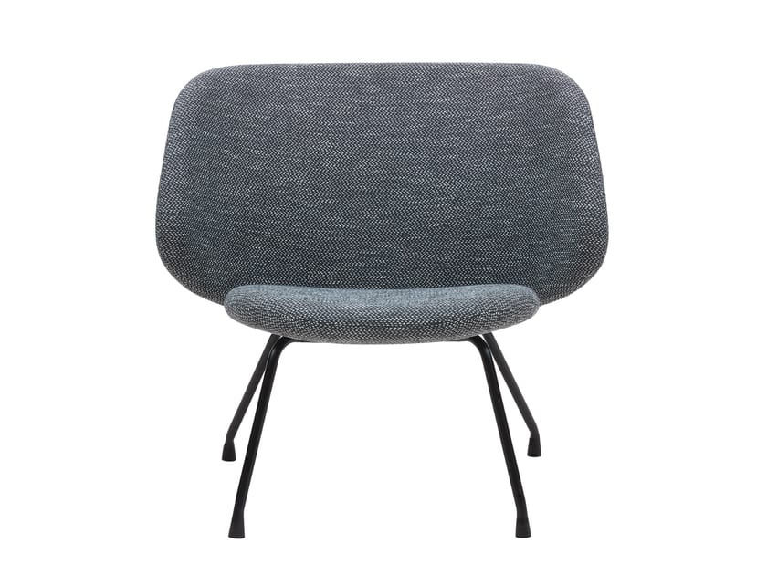 Fabric wingchair EVY By SOFTLINE design Busk + Hertzog