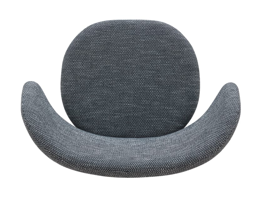 Fabric wingchair EVY By SOFTLINE design Busk + Hertzog