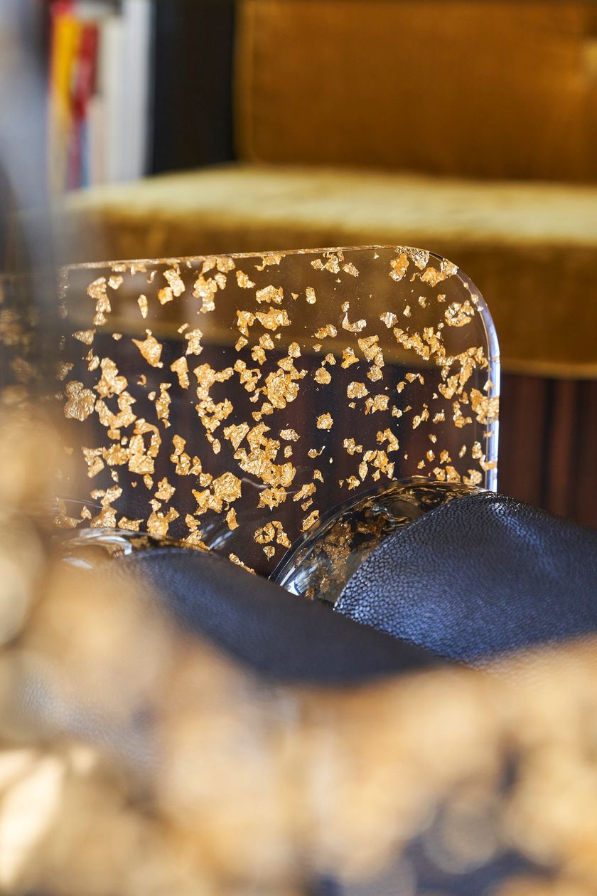 EXCLUSIVE MW 04 NOIR - PMMA OR armchair By Mojow design Olivier Santini