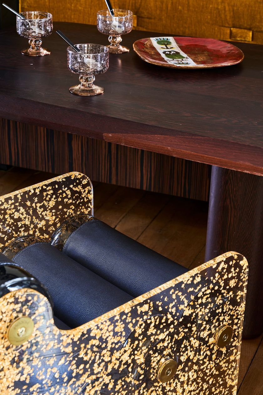 EXCLUSIVE MW 04 NOIR - PMMA OR armchair By Mojow design Olivier Santini
