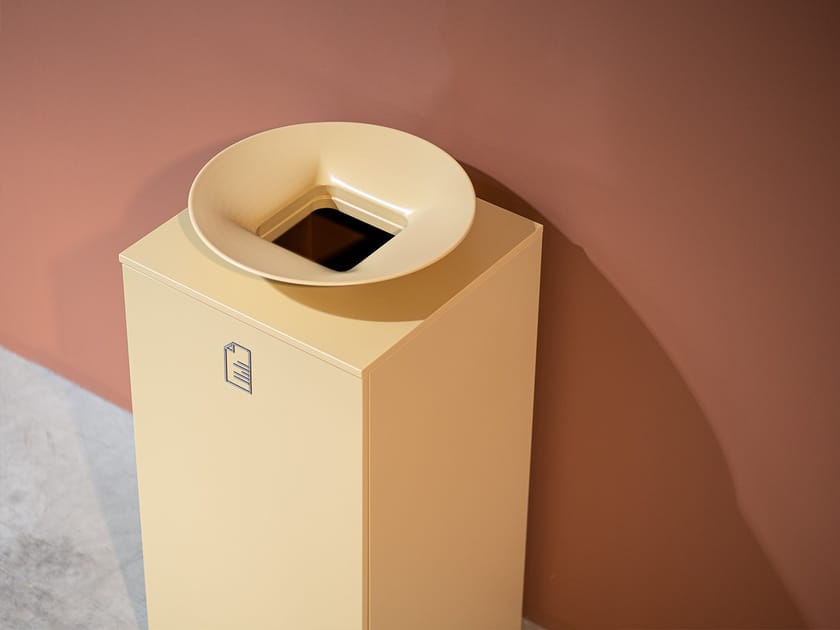 EXHIBIT MDF waste bin for waste sorting By Mizetto | design ADDI