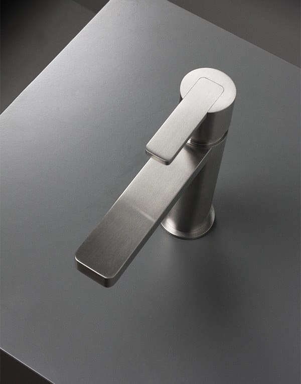 Countertop stainless steel washbasin mixer EXO 0301119X By Super Inox ...