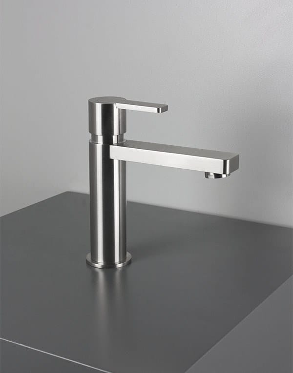Countertop stainless steel washbasin mixer EXO 0301119X By Super Inox ...