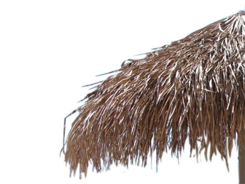 EXOTIC TRES CHIC Sombrilla redondo en caña de capa natural By AFRICA ...
