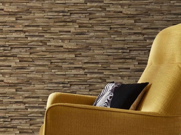 Wood effect wallpaper EXOTIC WOOD CLADDING By Koziel