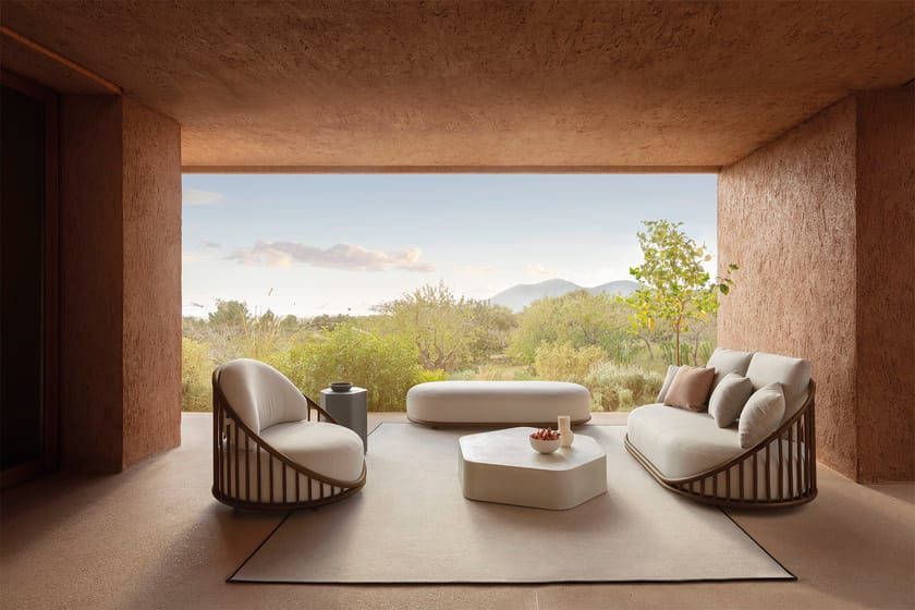 CASK OUTDOOR Garden sofa By EXPORMIM | design Norm Architects